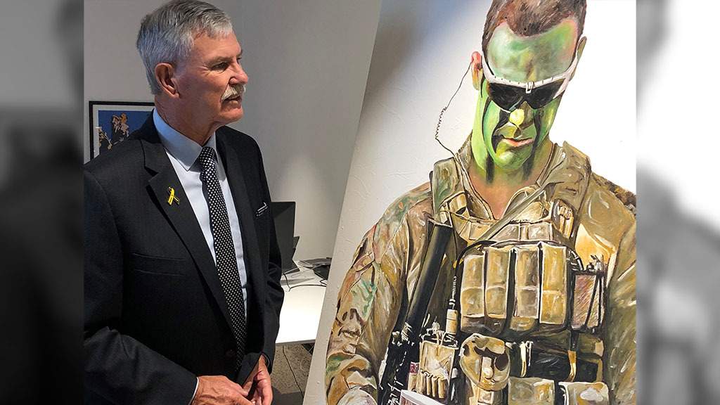 Doug finds pride in Cameron's portrait