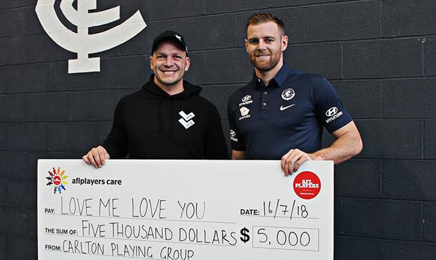 Players donate to charity