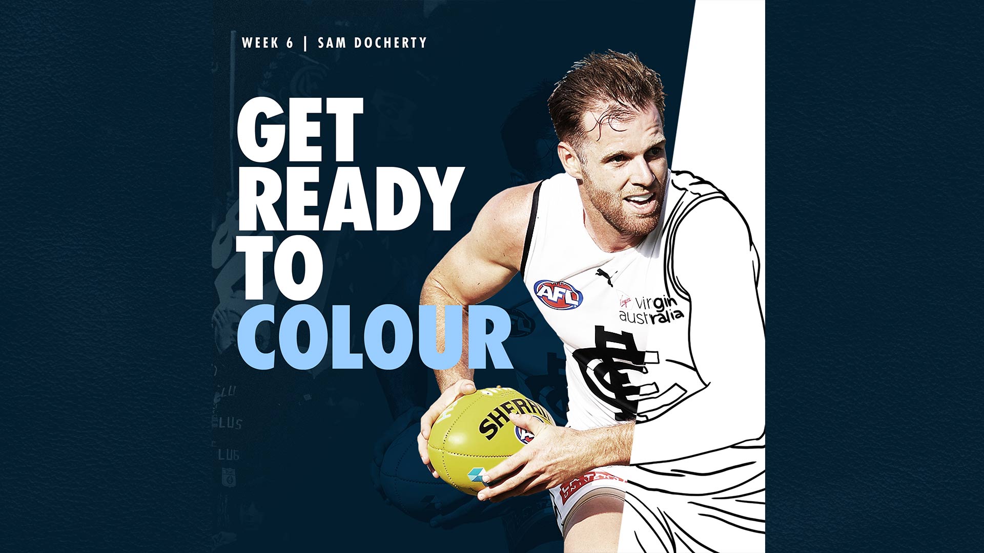 Carlton colouring in challenge