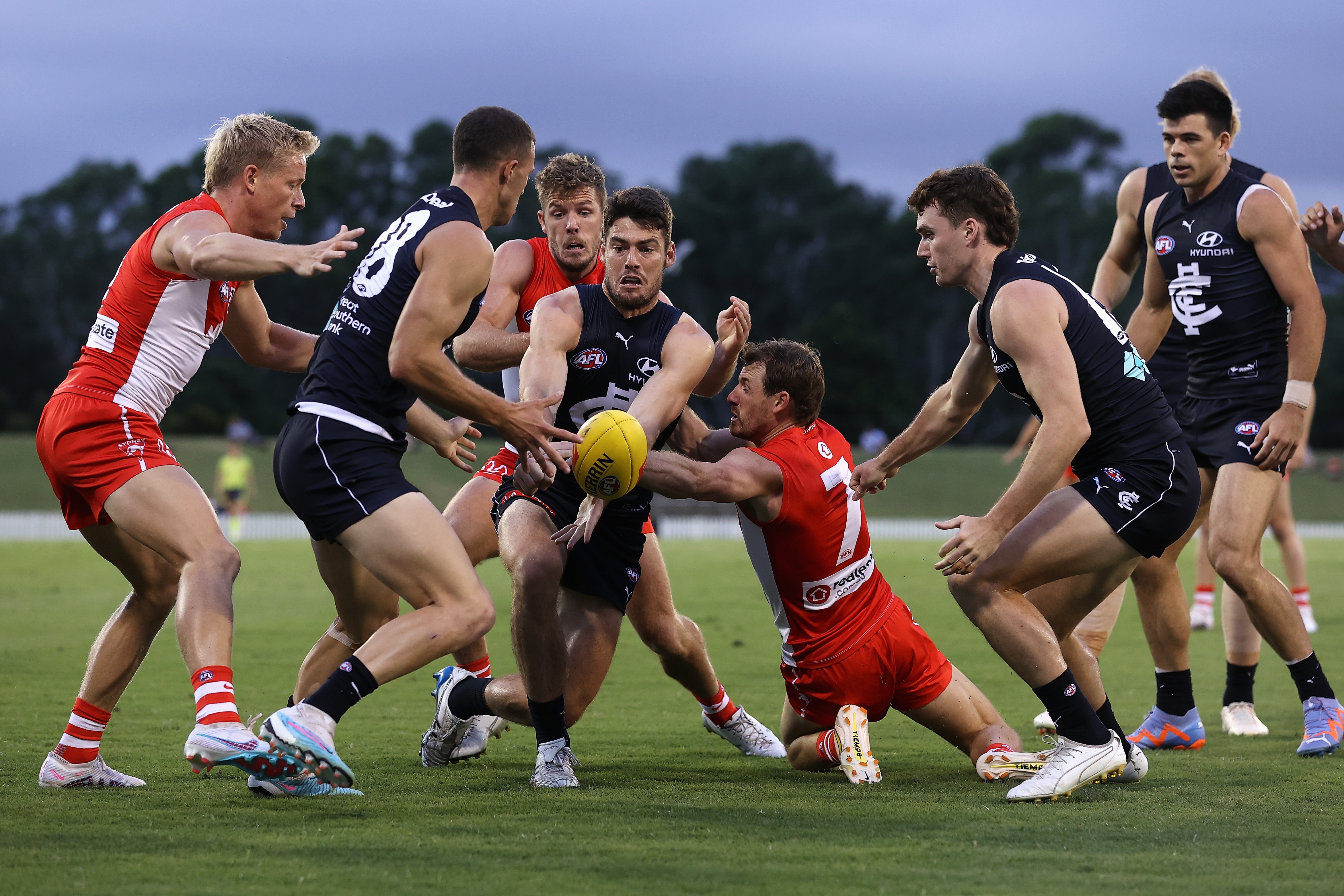AFL practice match report: Blues finish pre-season with Sydney defeat