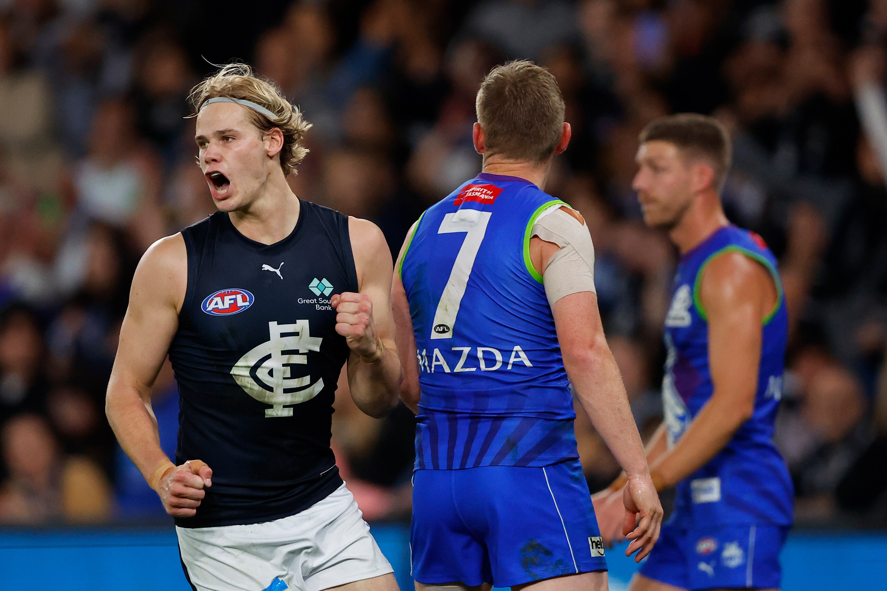 AFL match report: Carlton gives its all in Round 4 win