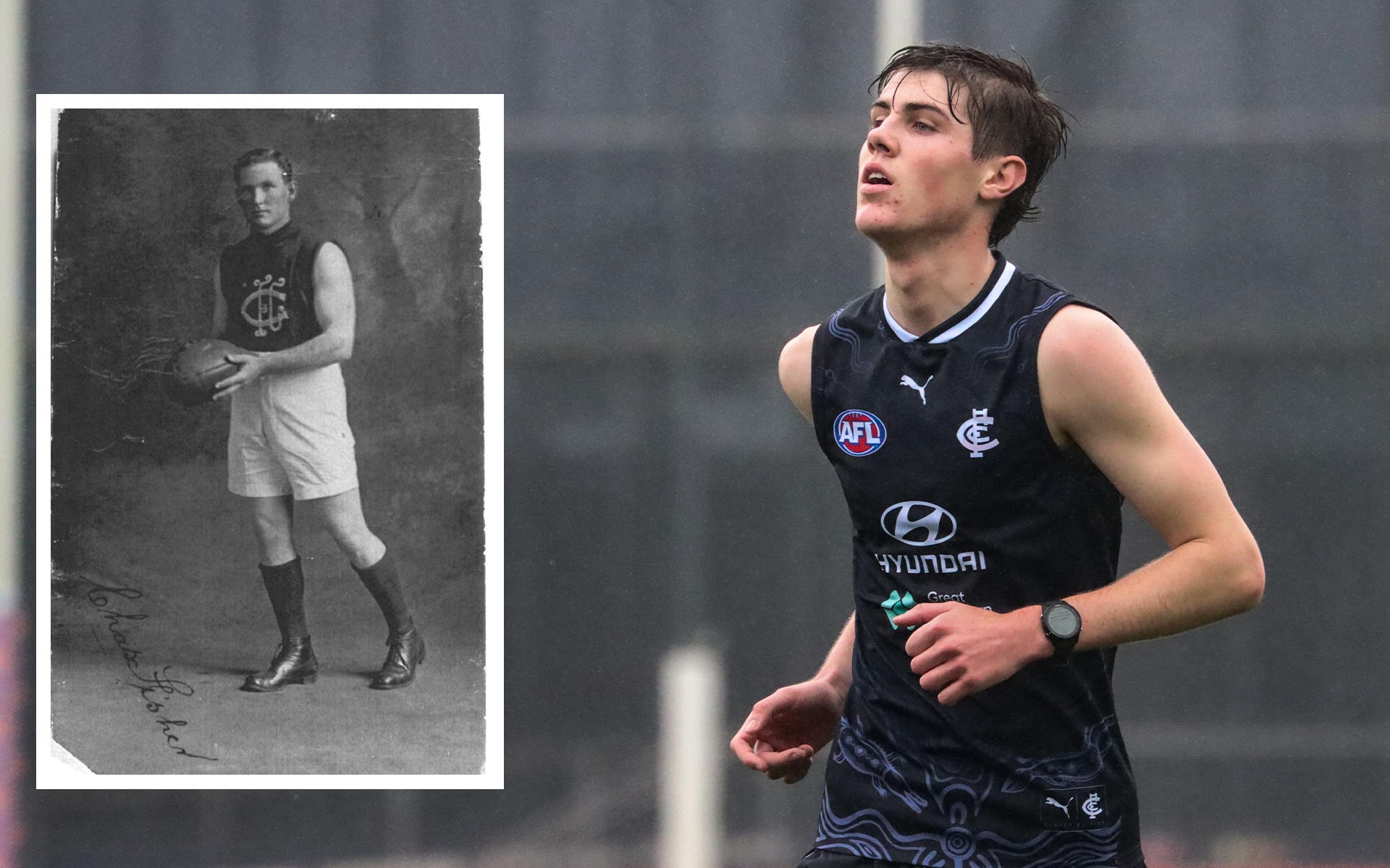 Harry O'Farrell and his family ties united by Navy Blue