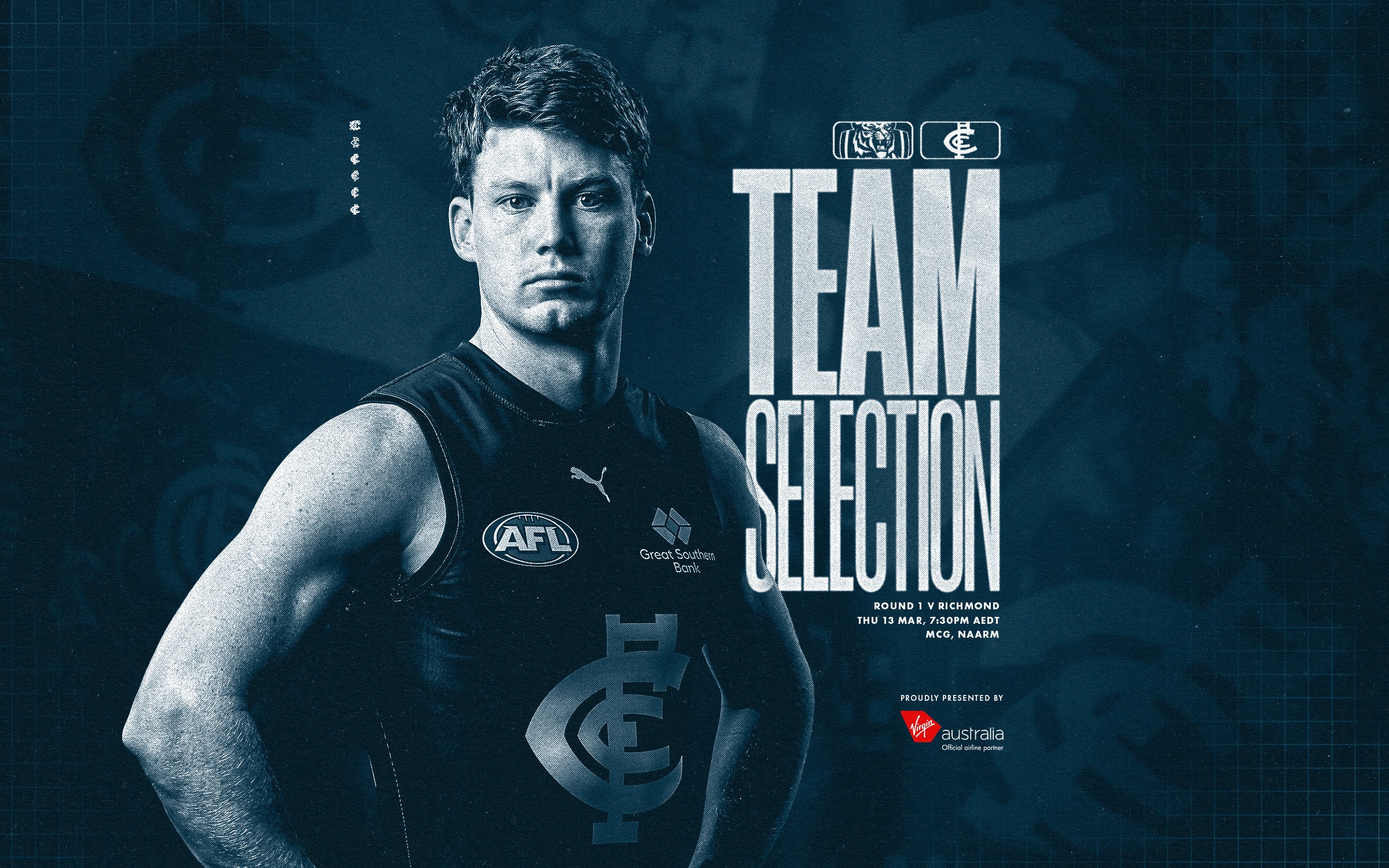 AFL team selection: Another debutant in Carlton 23