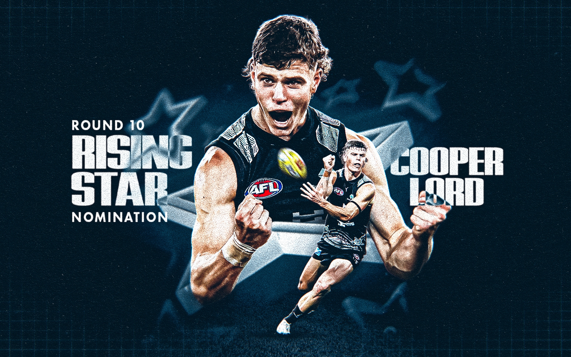 Cooper Lord named as the Round 10 Telstra AFL Rising Star