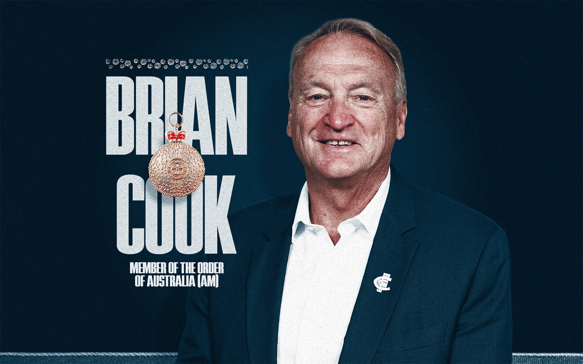 Brian Cook awarded AM for services to football, to business, and to the ...