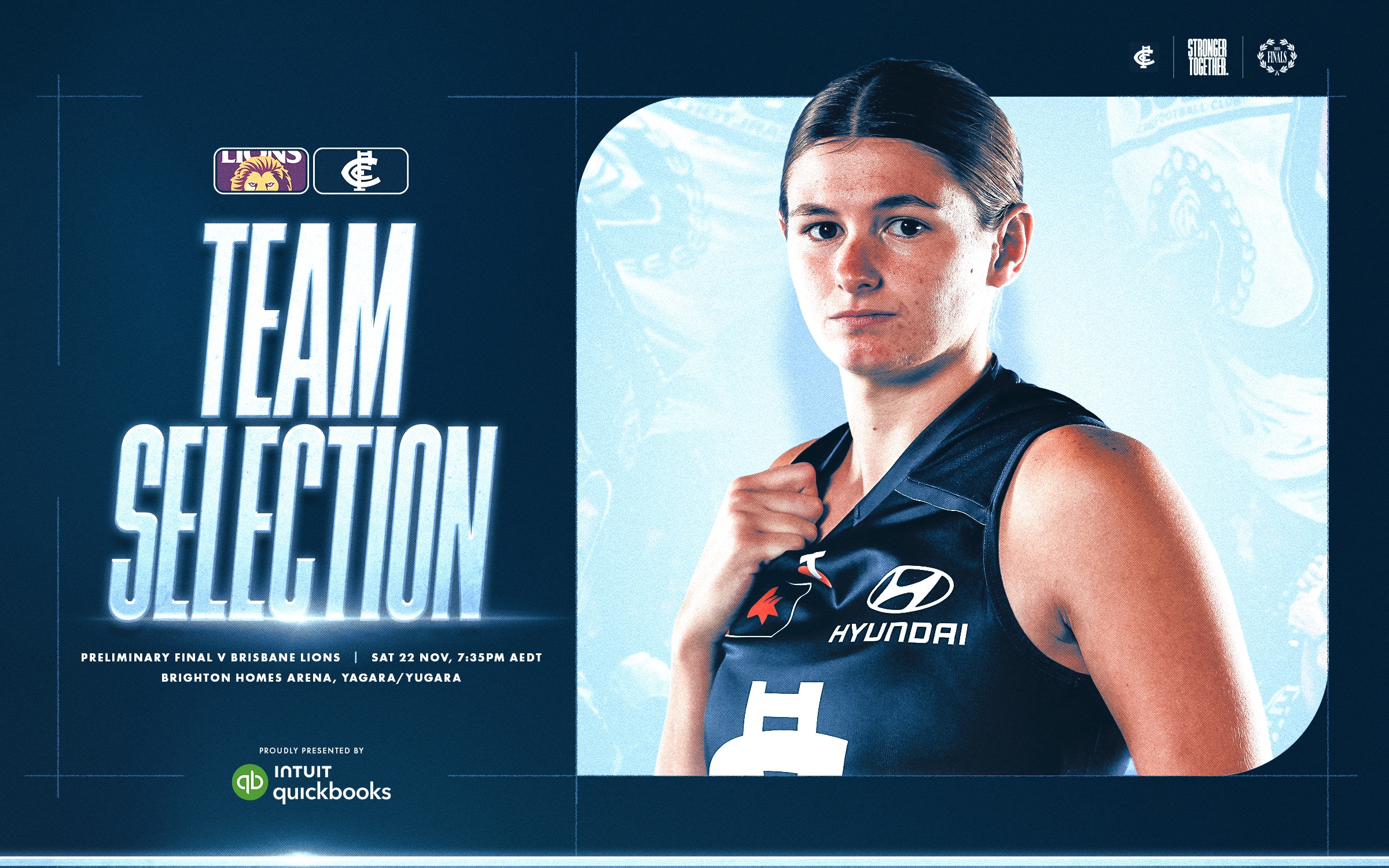 AFLW team selection: Blues lock in preliminary final team