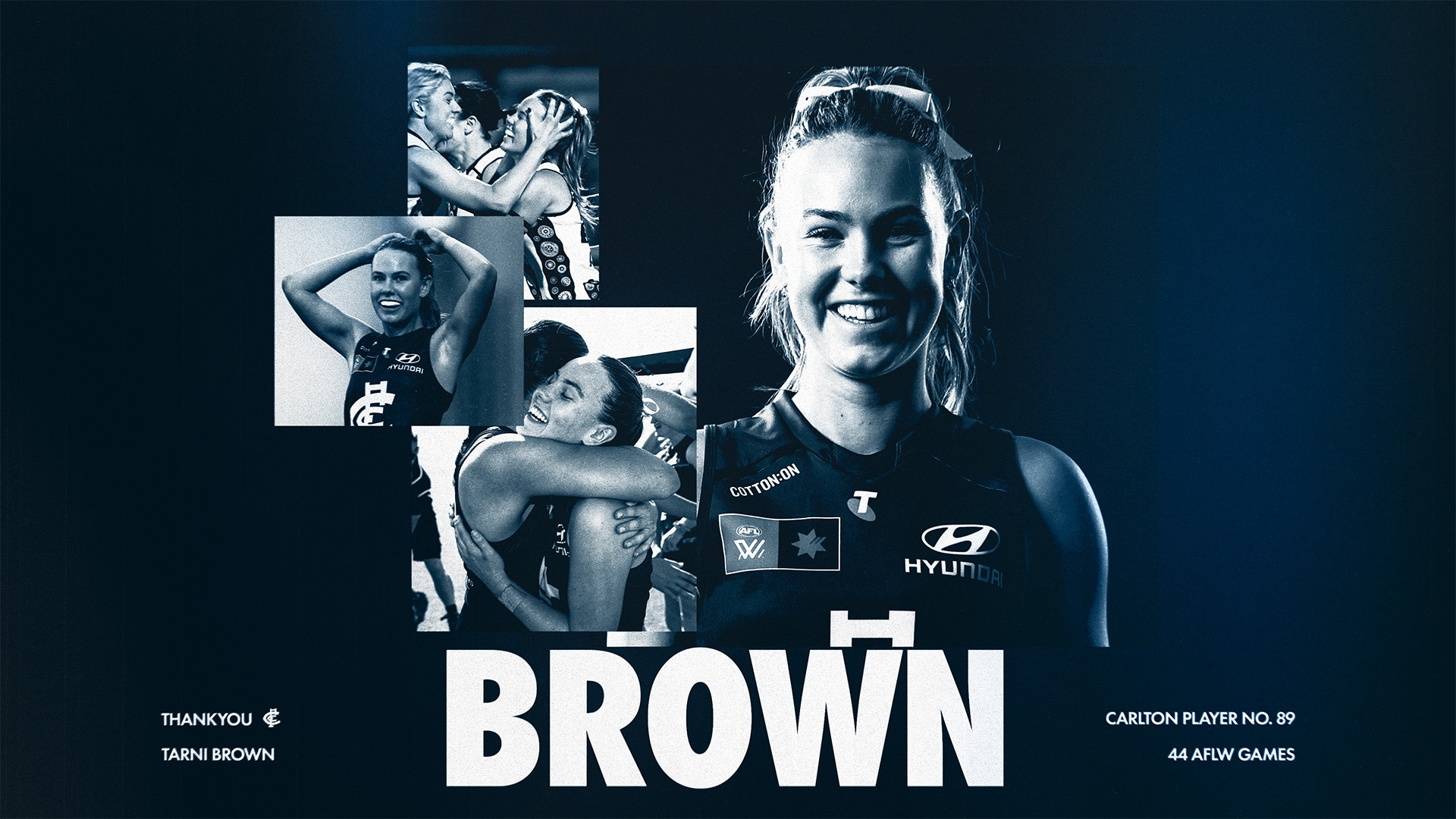 Tarni Brown bids farewell to AFLW