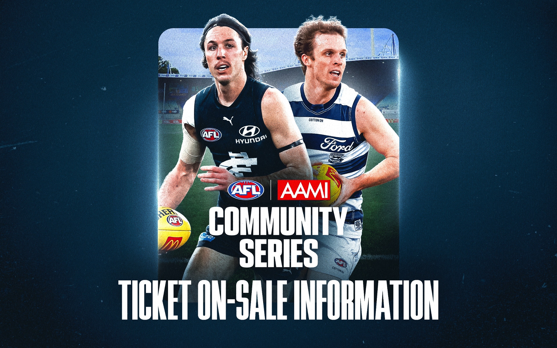 AFL ticketing details: AAMI Community Series v Geelong