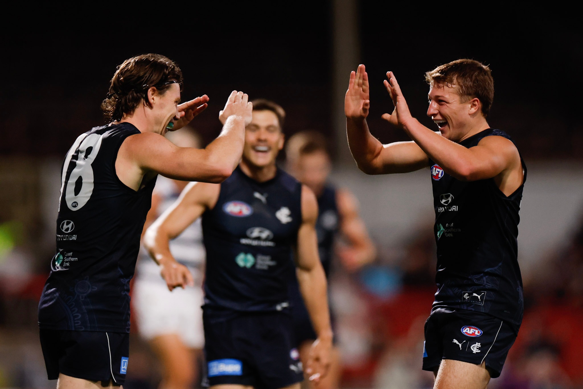 AFL practice match report: Blues finish pre-season with IKON Park win