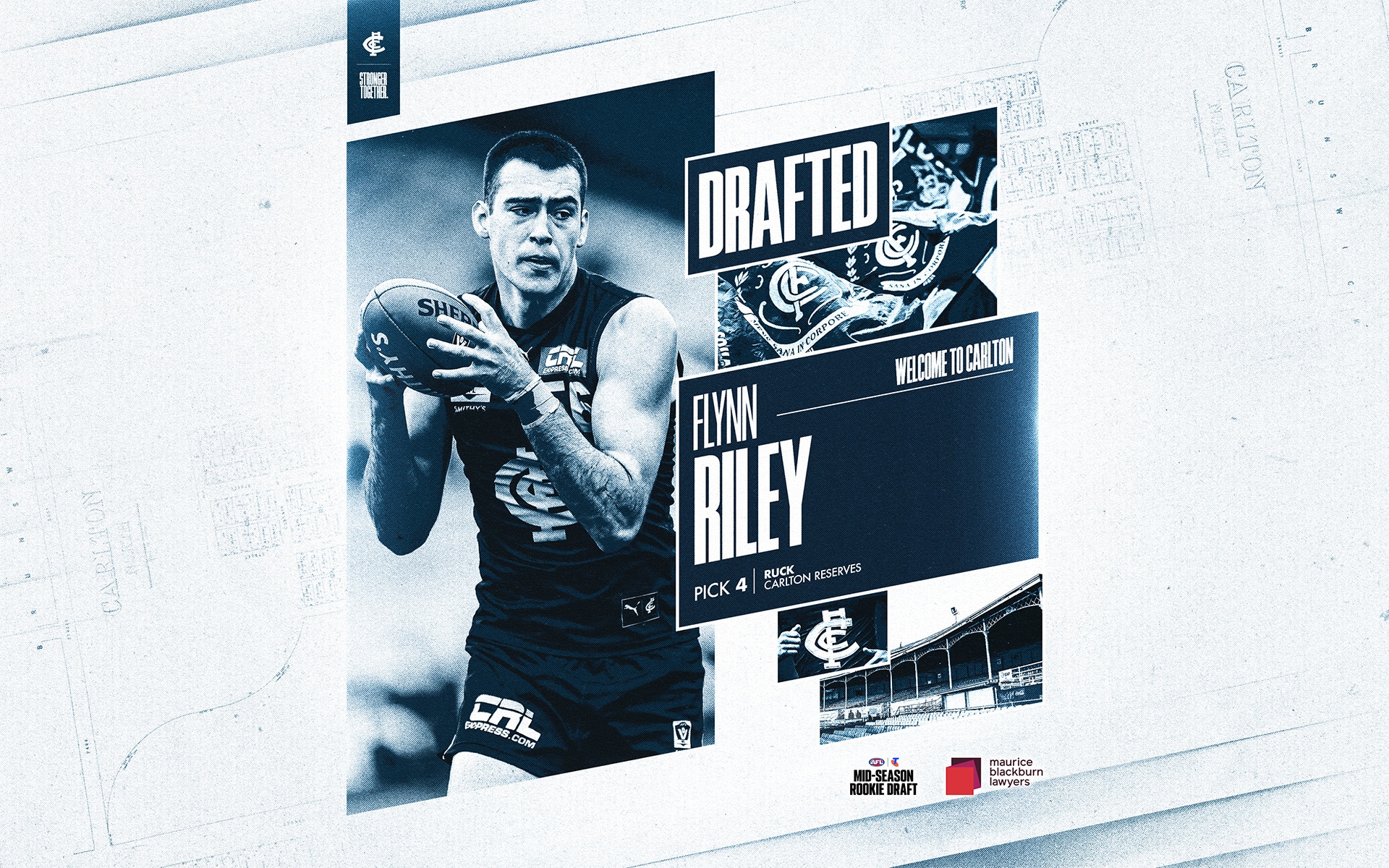 A tall order: Flynn Riley continues Carlton journey
