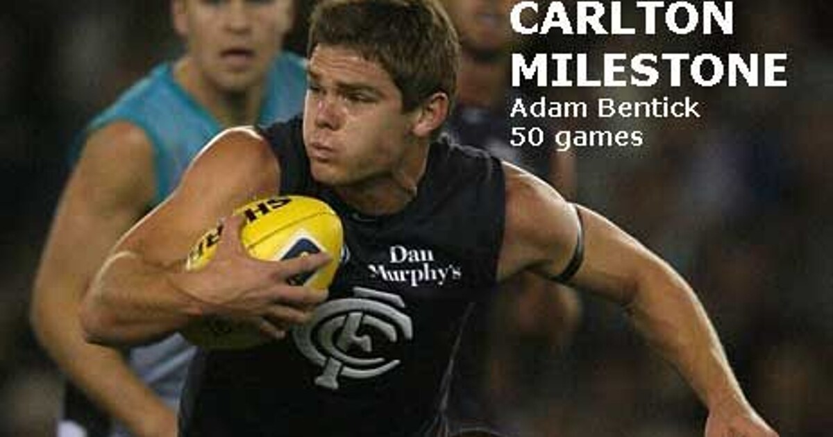 Adam Bentick: 50th game Milestone