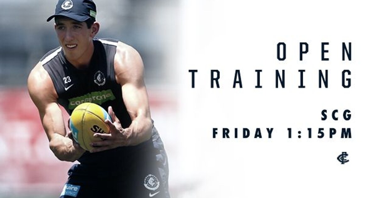 Open training at the SCG