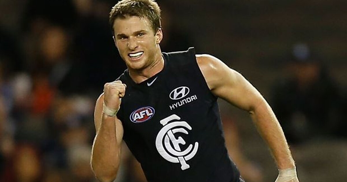 Lachie at home up forward