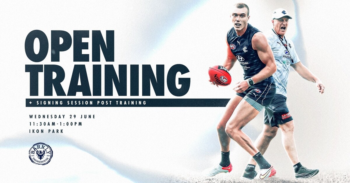 Open training confirmed for school holidays