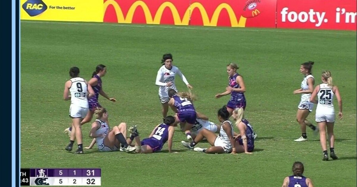 AFLW R4 | Last two mins: Dockers, Blues in dramatic draw
