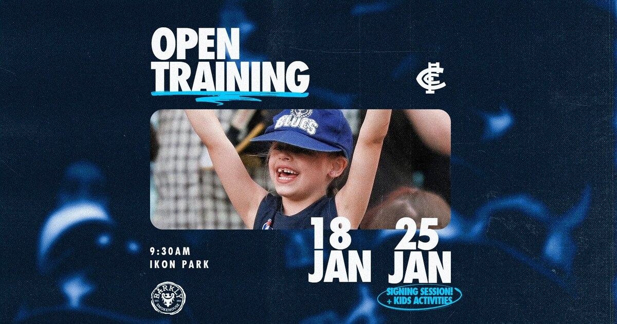Join us at open training this January