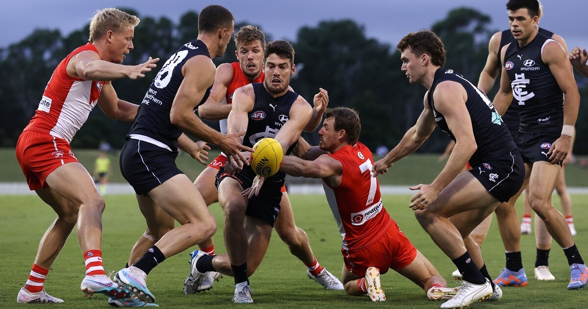AFL practice match report: Blues finish pre-season with Sydney defeat