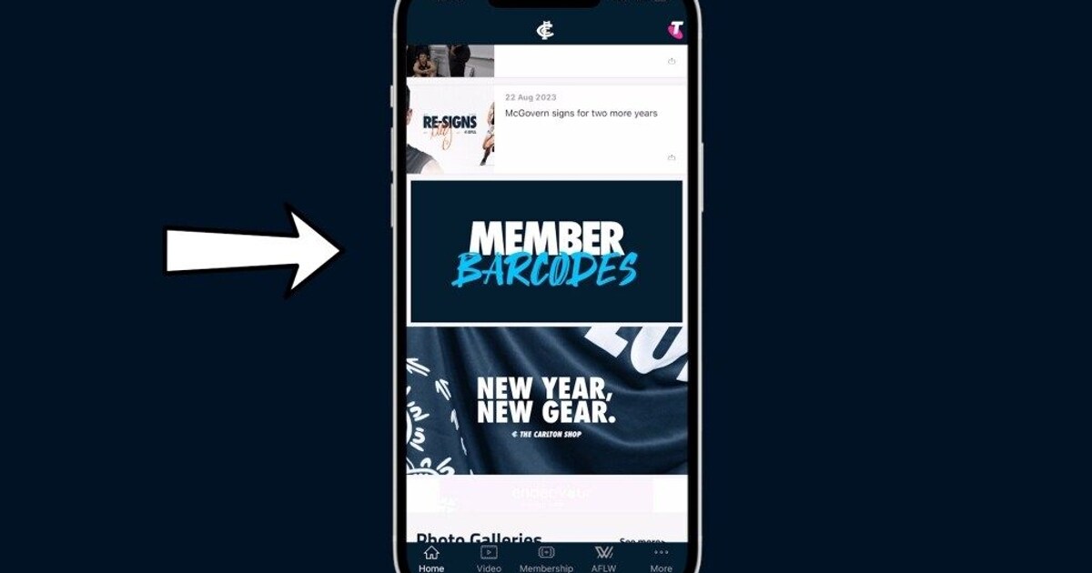 Find your member barcode