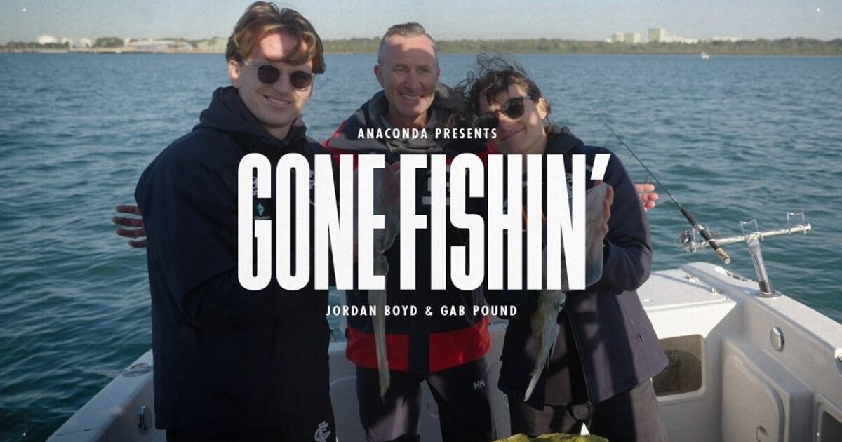 Gone fishing: 'Boydy' and Gab catch squid
