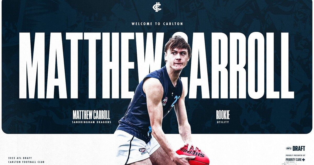 Rookie selection: Matthew Carroll