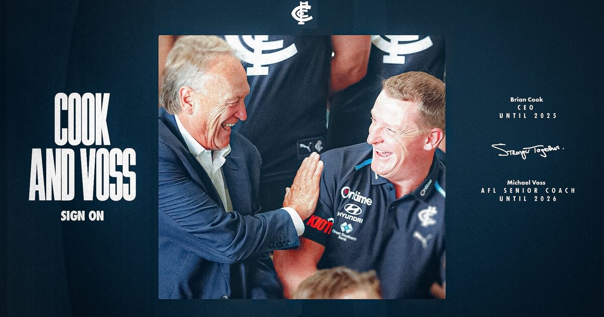 Carlton secures further stability, Cook and Voss commit