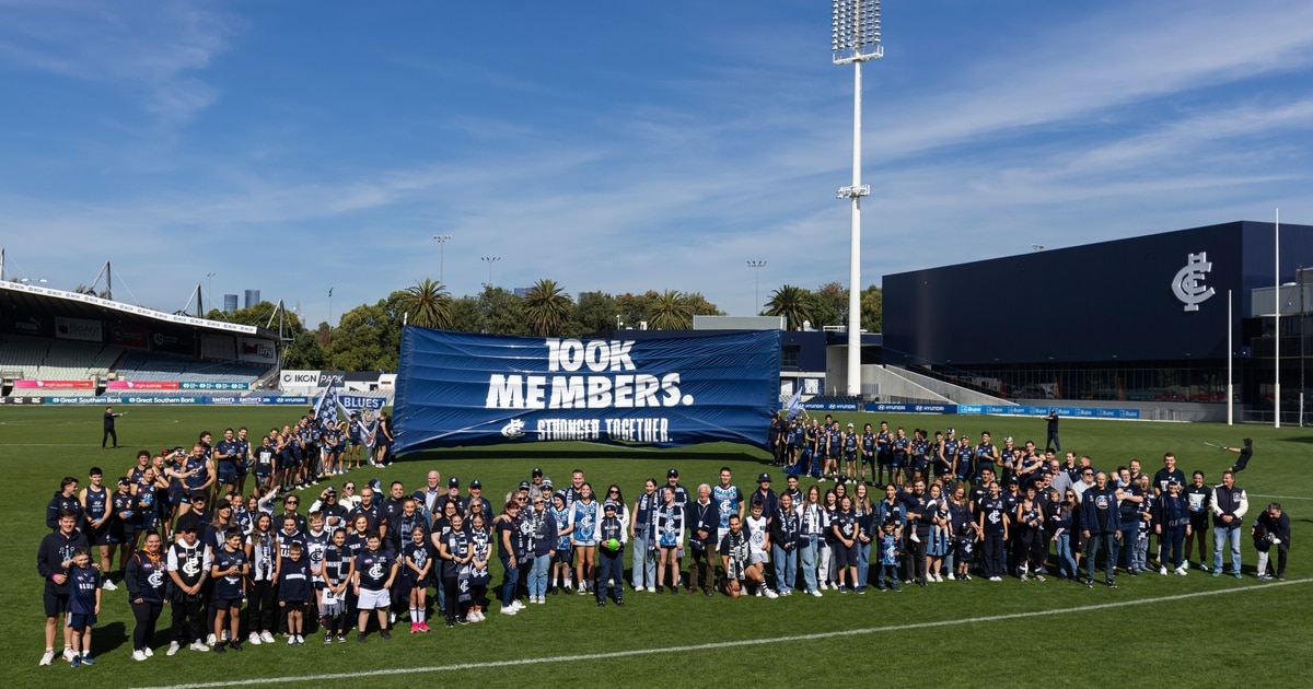 Carlton reaches 100,000 members for the first time in history