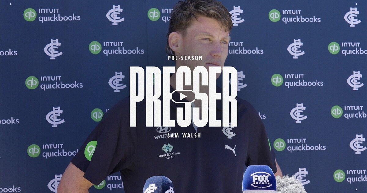 Press conference: How's pre-season started for Sam Walsh?