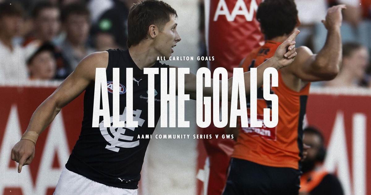 AFL Practice Match | All the goals
