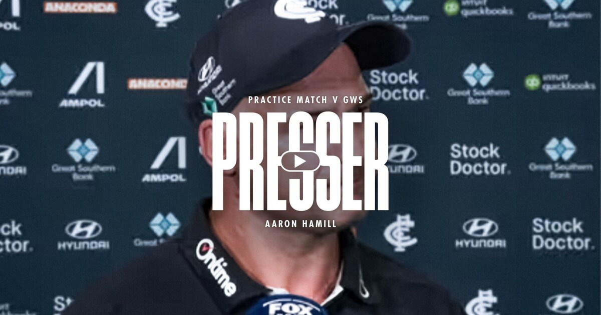 AFL Practice Match | Hamill post-match