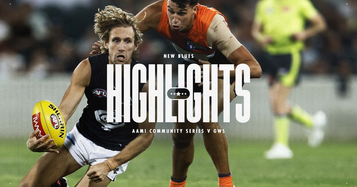 AFL Practice Match | New Blues impress