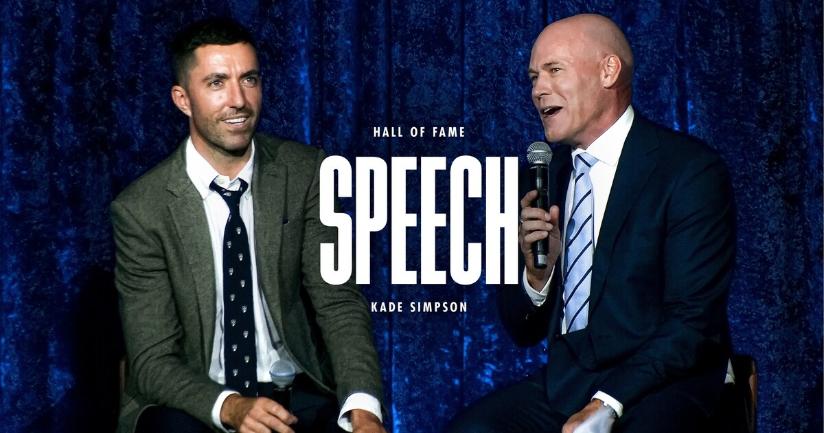 2025 Hall of Fame speech | Kade Simpson