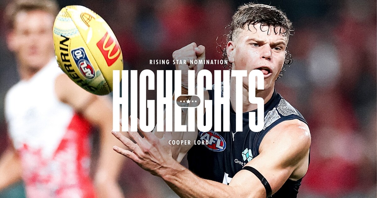 AFL R10 | Cooper Lord's Rising Star performance