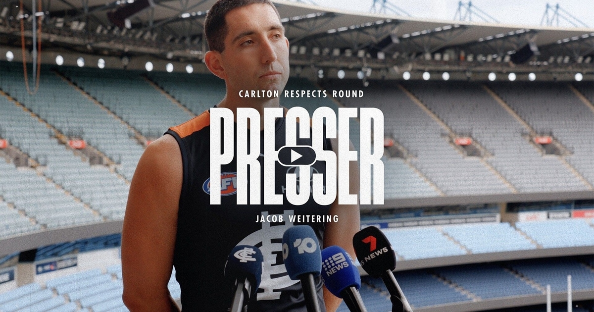 Press conference: Weitering on 10th annual Carlton Respects Game
