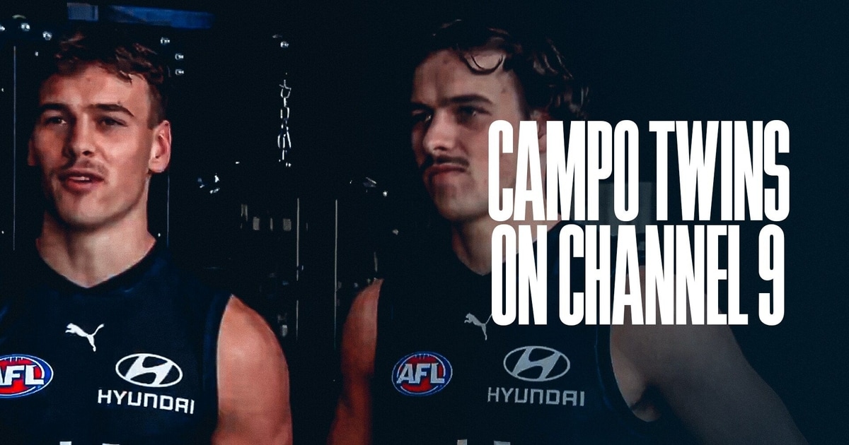 Camporeale twins on raised monogram return, 2026 goals (Channel 9)